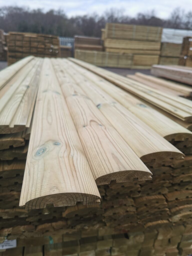Treated Log lap Cladding 22mm x 95mm - G&A Timber Supplier